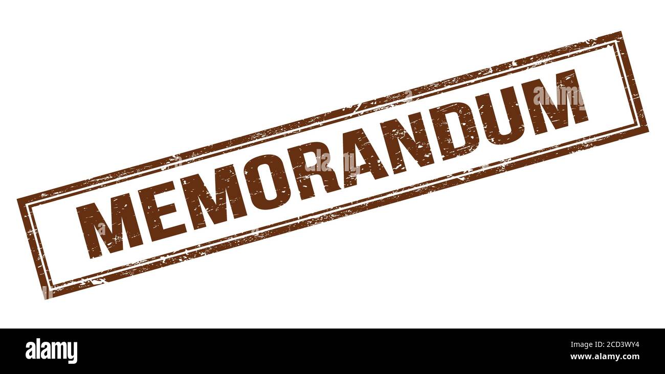 Memorandum stamp Cut Out Stock Images & Pictures - Alamy