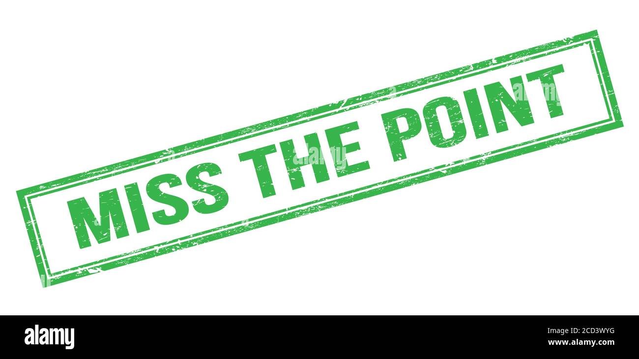 Miss the point hi-res stock photography and images - Alamy