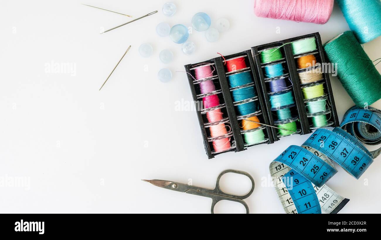 Dressmaking accessories hi-res stock photography and images - Alamy