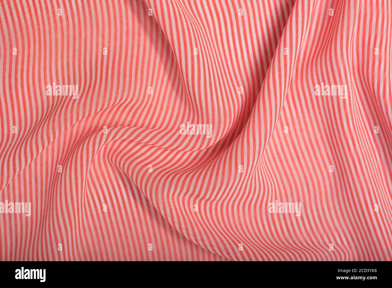 Red and white striped fabric.Close up Stock Photo - Alamy