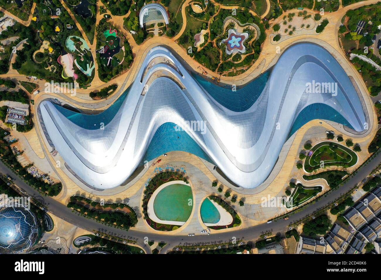 After 8 years construction, Ocean Flower Island, the artificial ...
