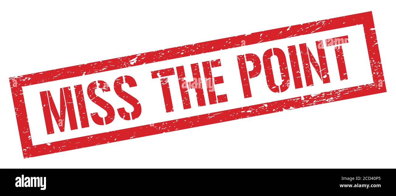 Miss the point hi-res stock photography and images - Alamy