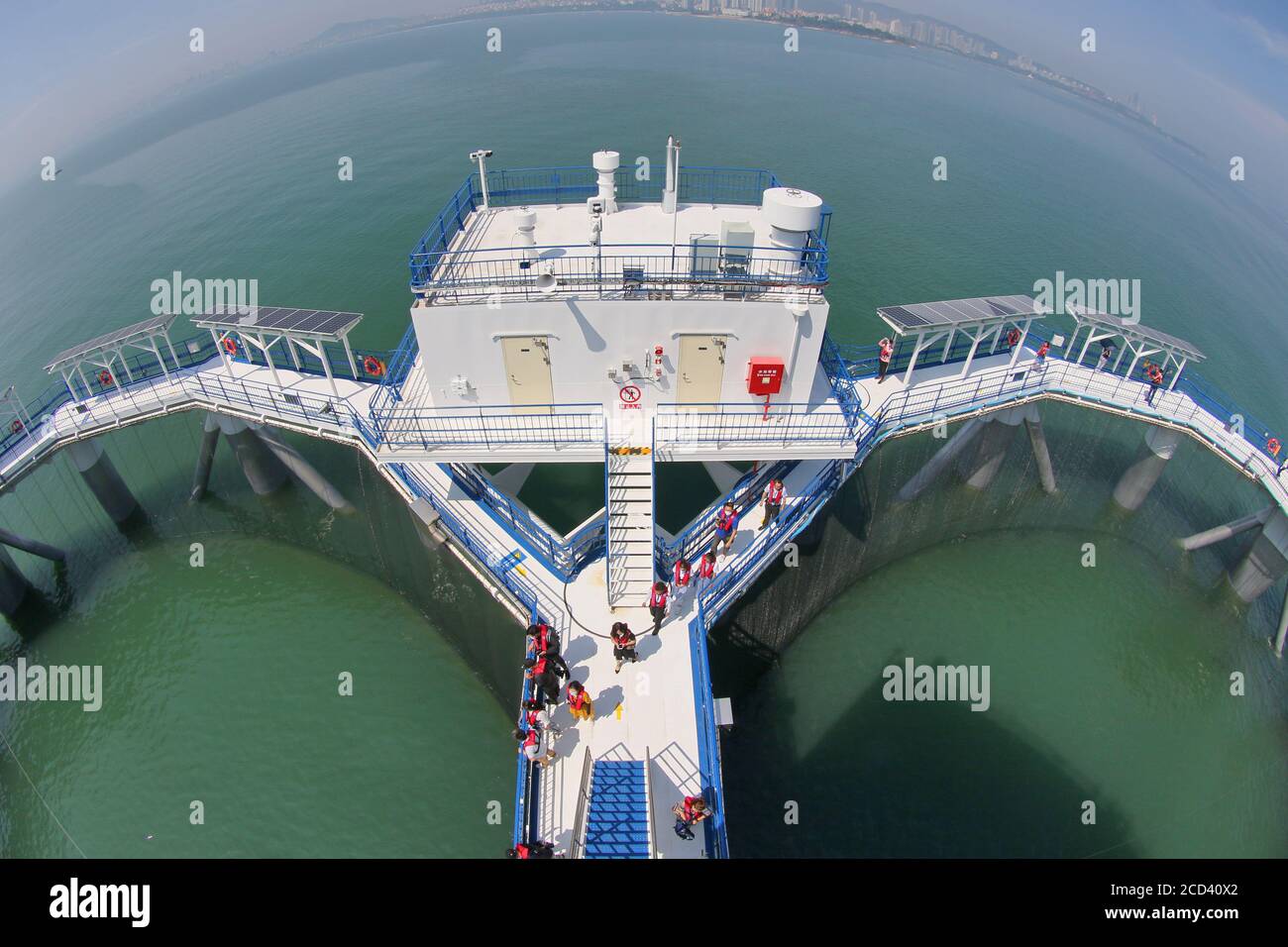 "GengHai 1#" modern marine ranch complex platform project built by CIMC ...