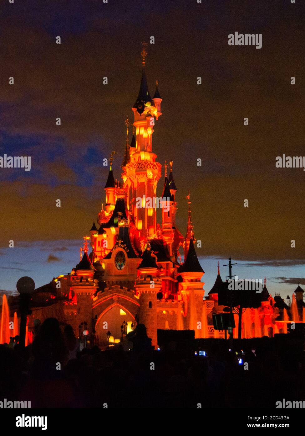 Disneyland Paris, Sleeping Beauty Castle Stock Photo - Alamy