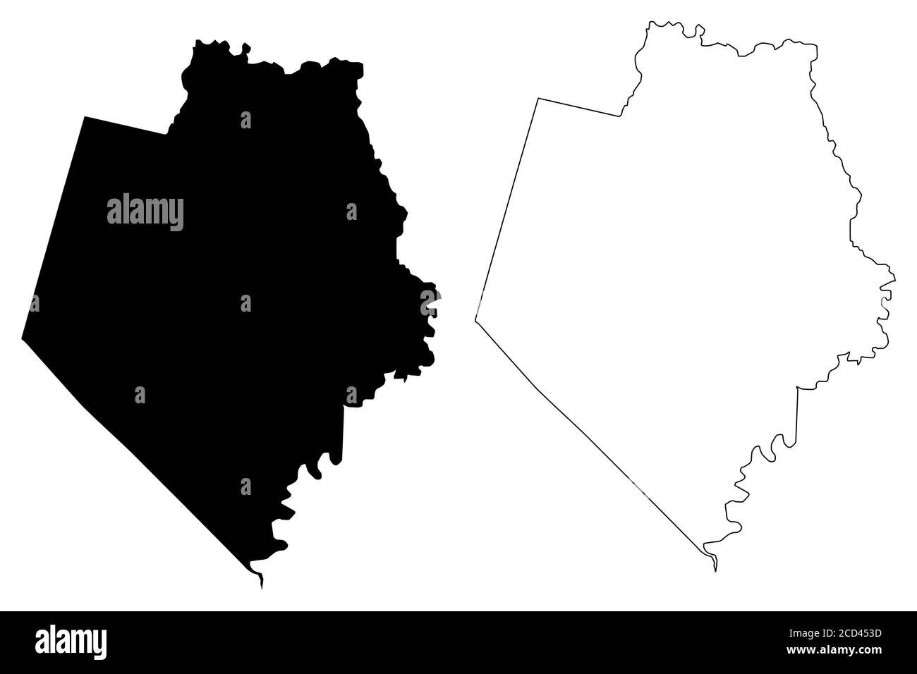 Rockcastle vector map hi-res stock photography and images - Alamy