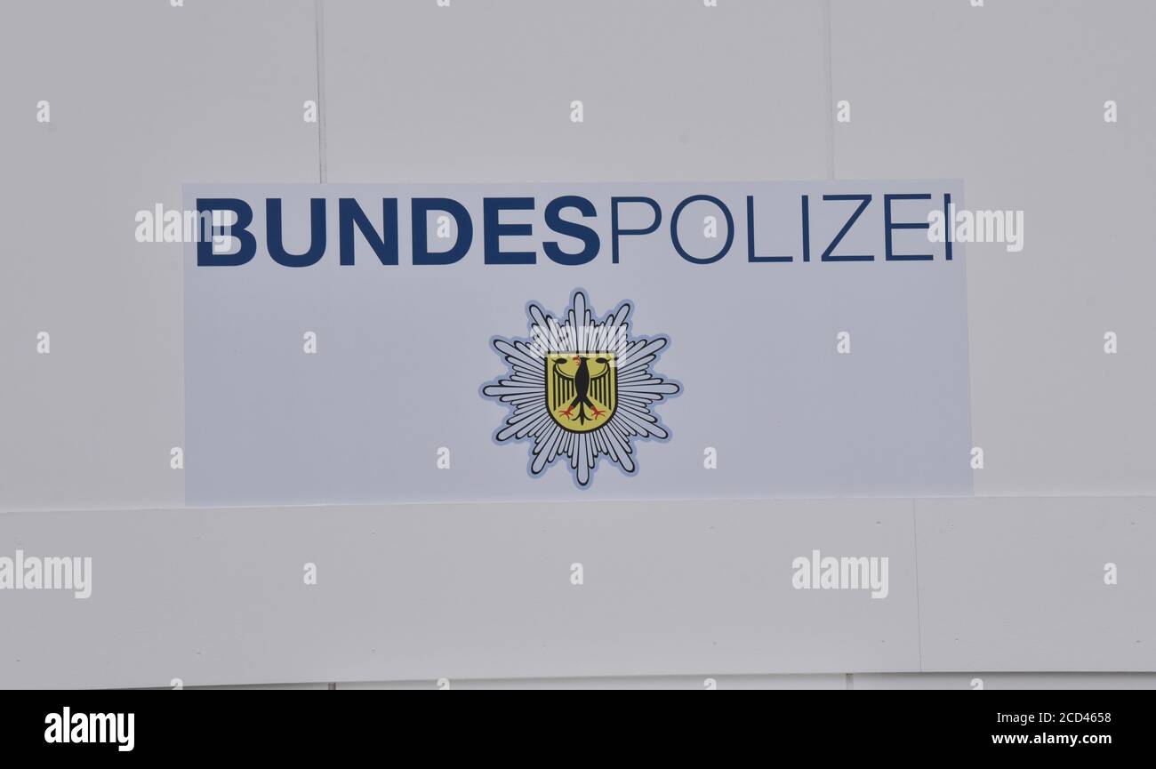 Cologne, Germany. 26th Aug, 2020. Lettering and coat of arms of the ...