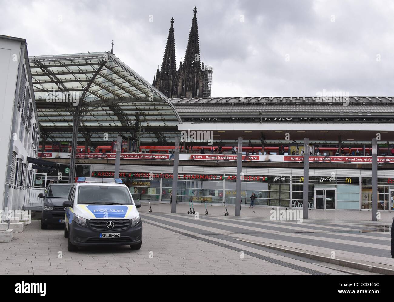 Cologne, Germany. 26th Aug, 2020. Police emergency vehicle in front of ...