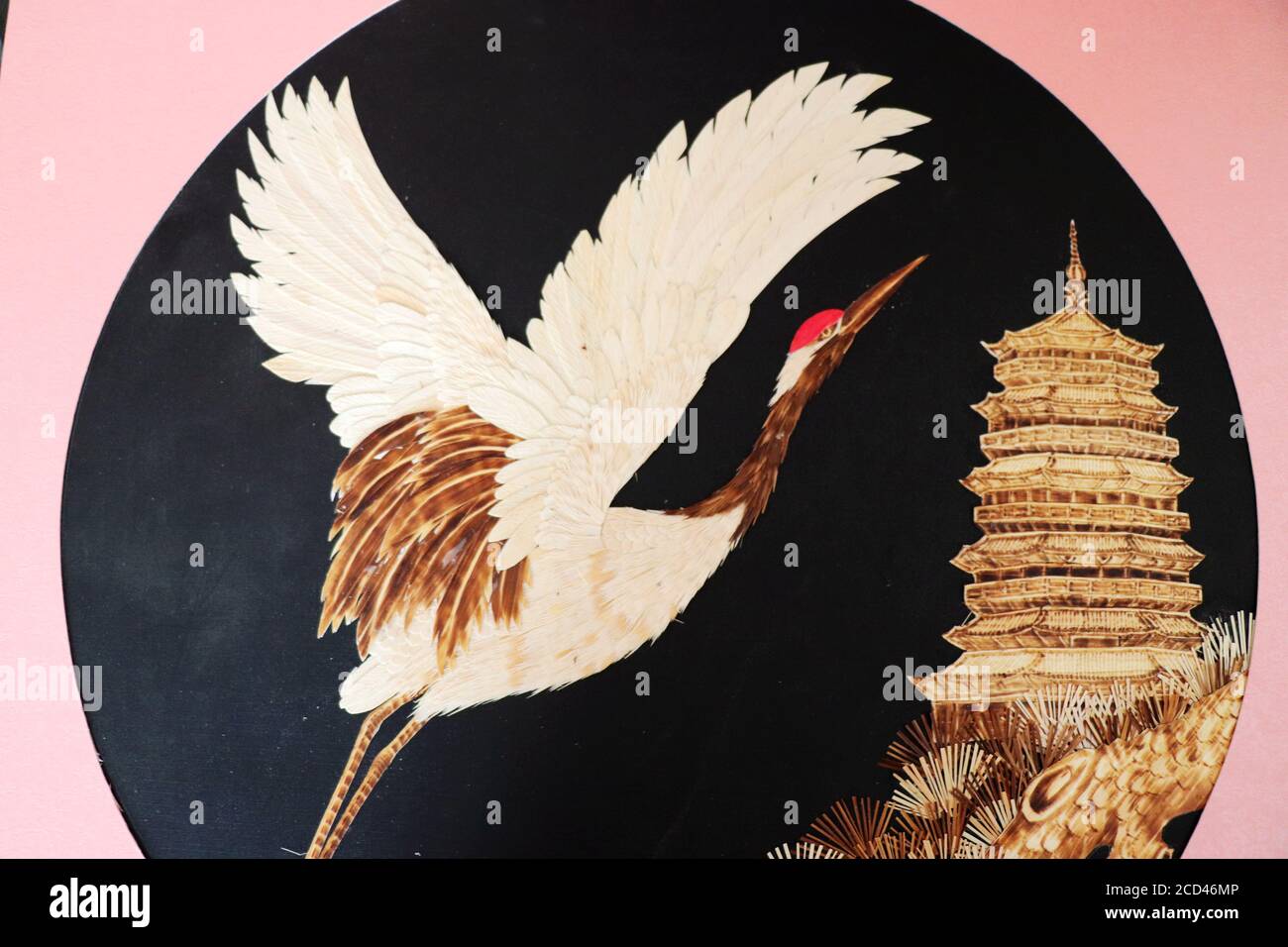 Artist and farmer Guo Shunling shows his art at Junying village ...