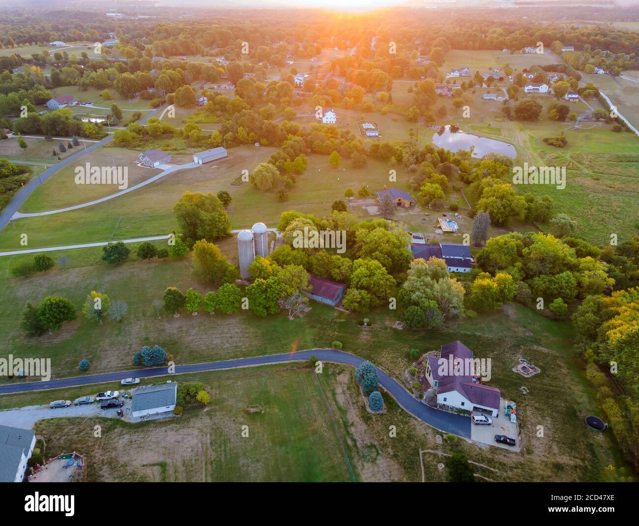 Fields from a height hi-res stock photography and images - Alamy