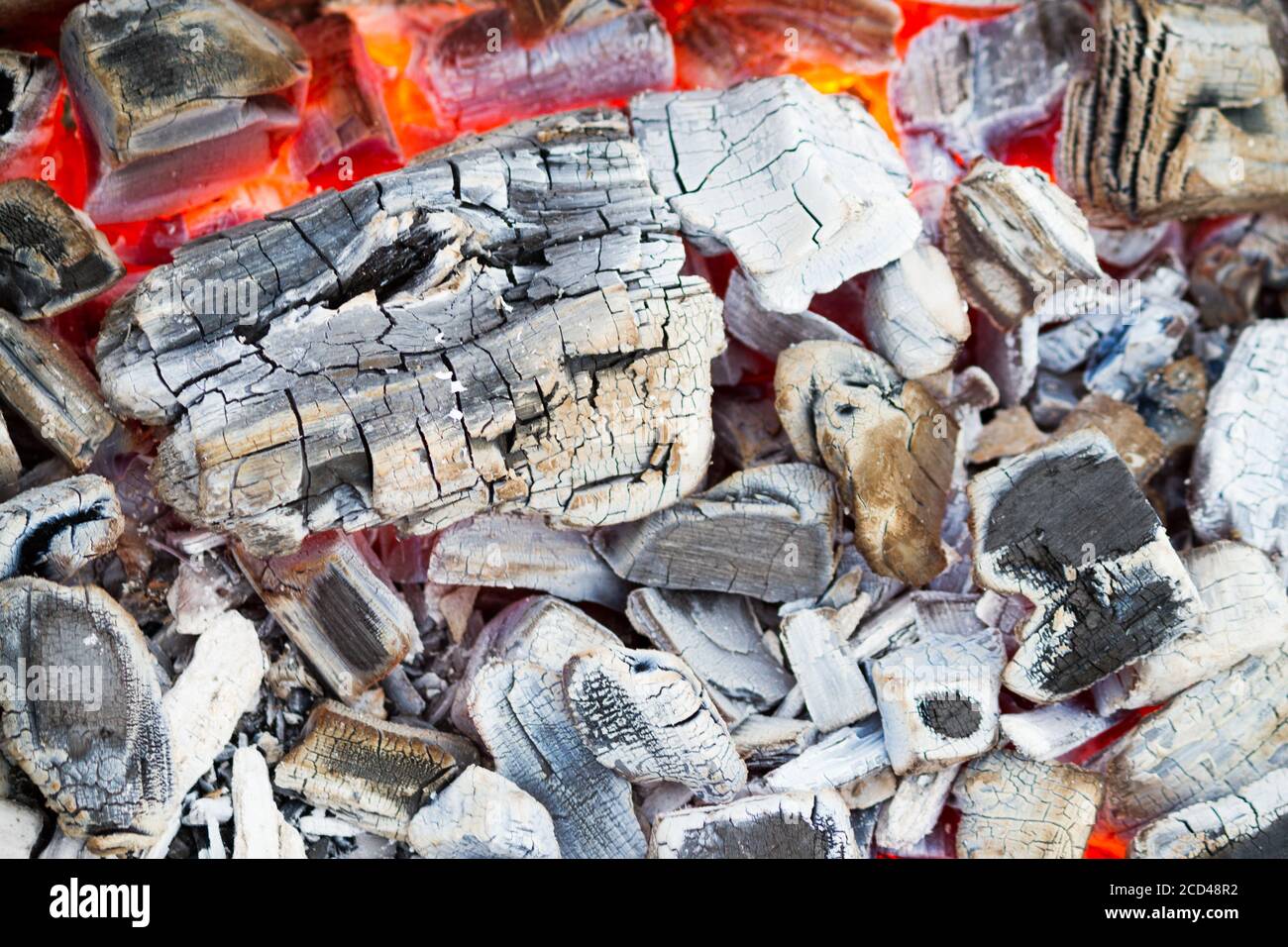 Coals in fire. Close up Stock Photo - Alamy