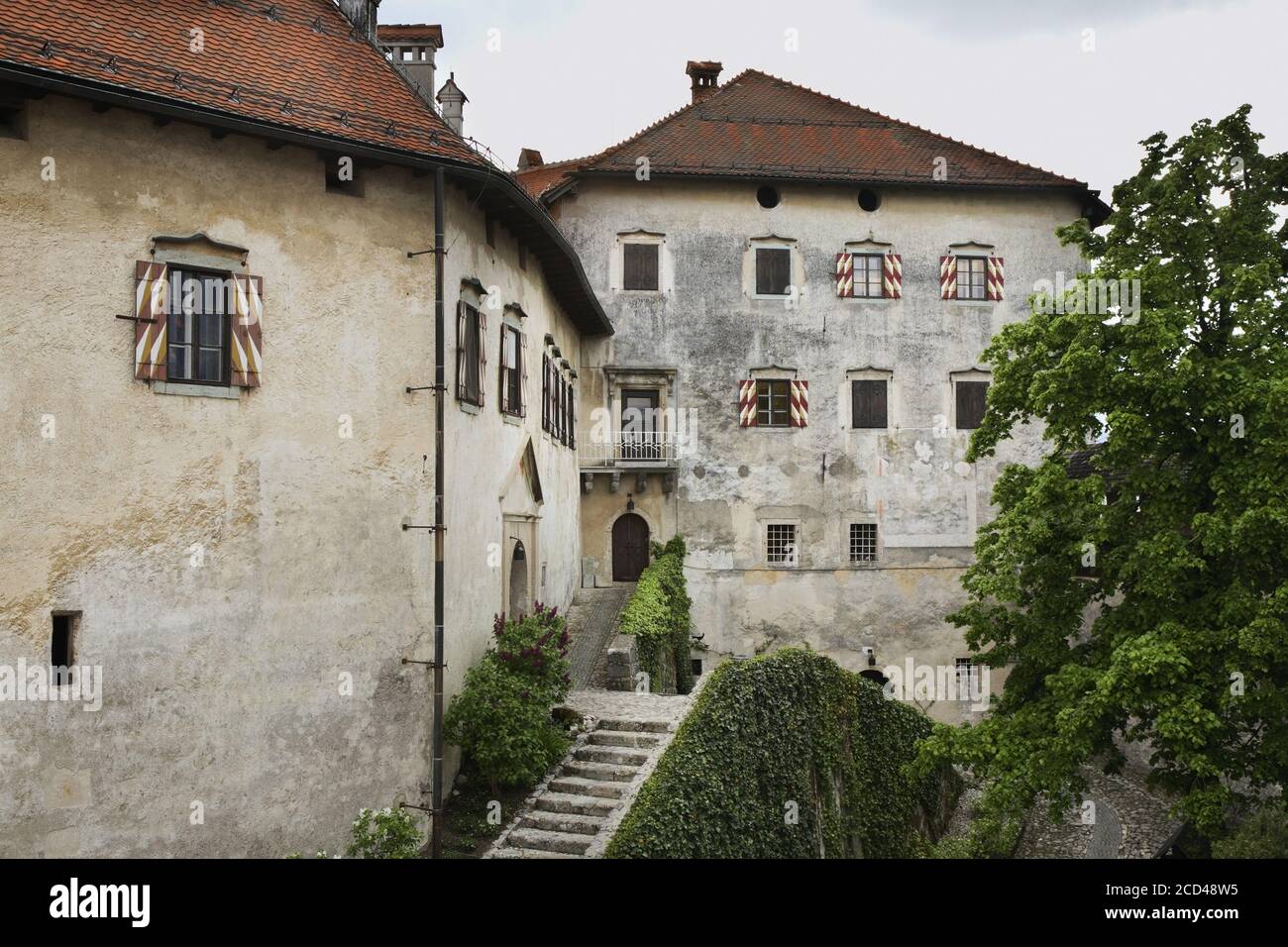 Bled Castle (Blejski grad) in Bled. Slovenia Stock Photo - Alamy