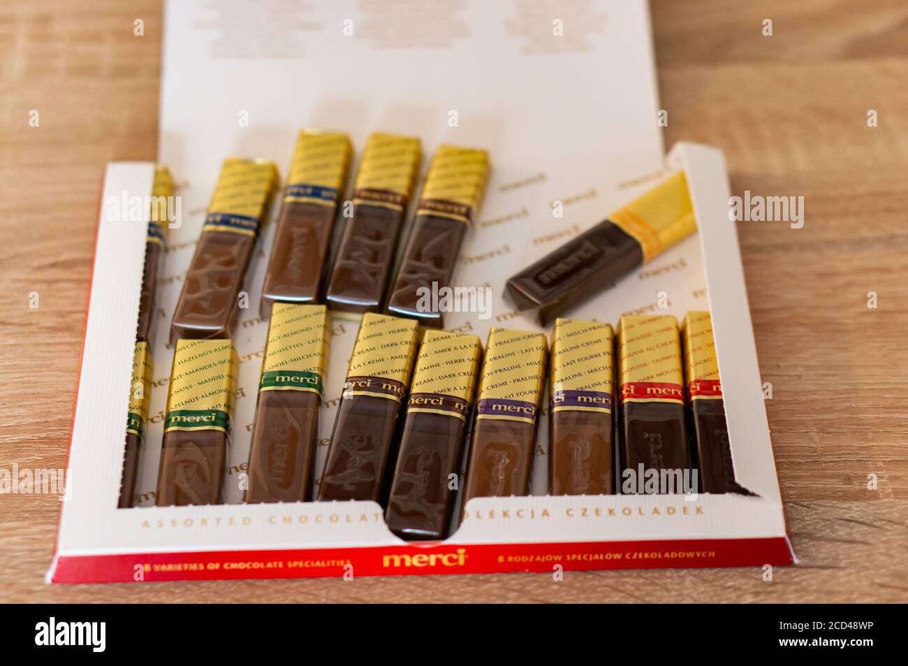 Merci chocolate hi-res stock photography and images - Alamy