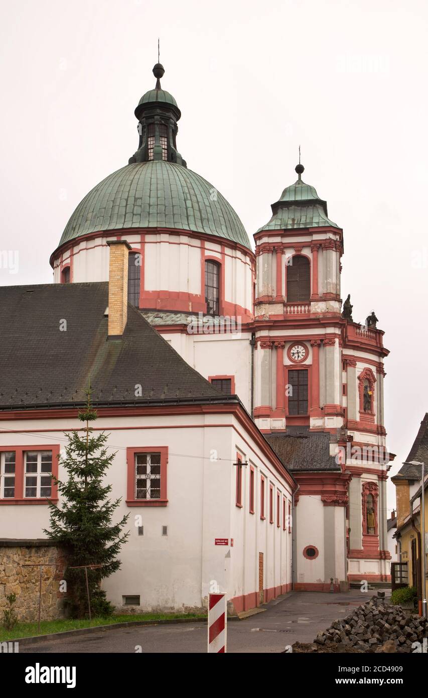 Basilica of Saint Lawrence in Jablonne v Podjestedi. Czech Republic ...
