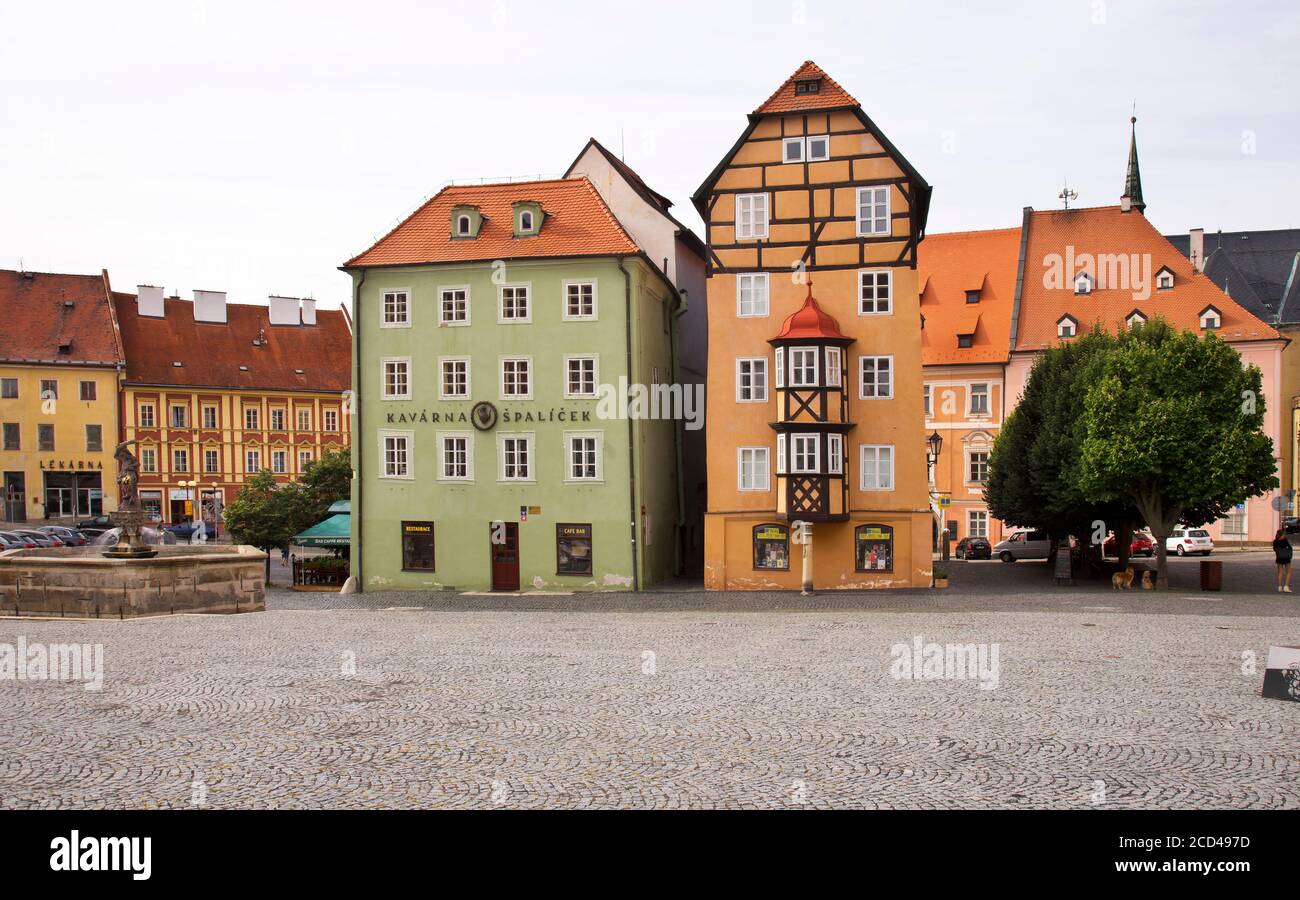 Square of King George of Podebrady – Market square in Cheb. Czech ...