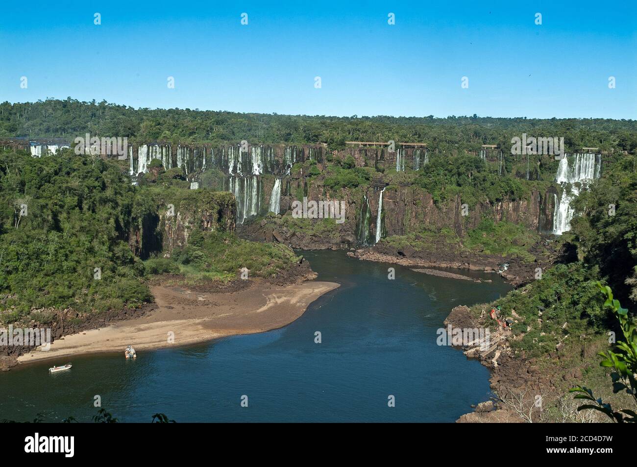 Iguazu Falls between Brazil, Argentina and Paraguay Stock Photo - Alamy