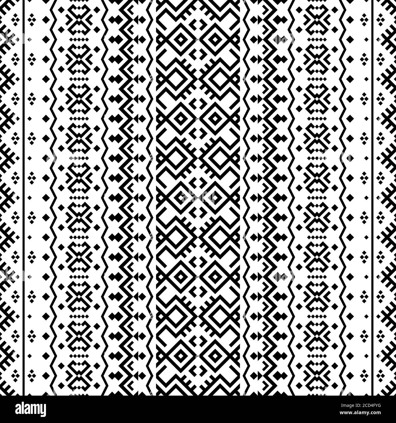 Vertical traditional aztec pattern texture design vector Stock Photo ...