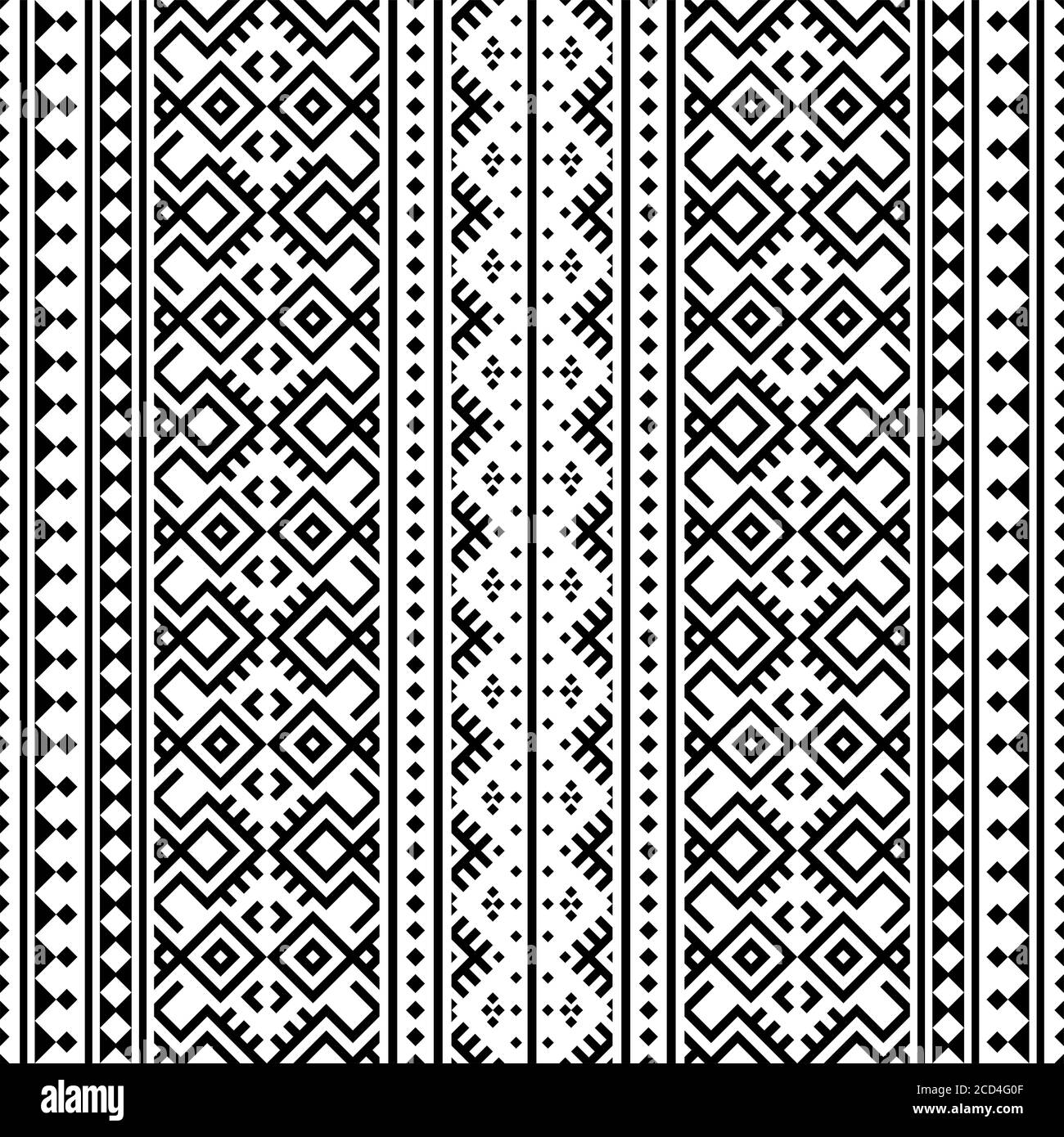 Indian vector pattern Black and White Stock Photos & Images - Alamy