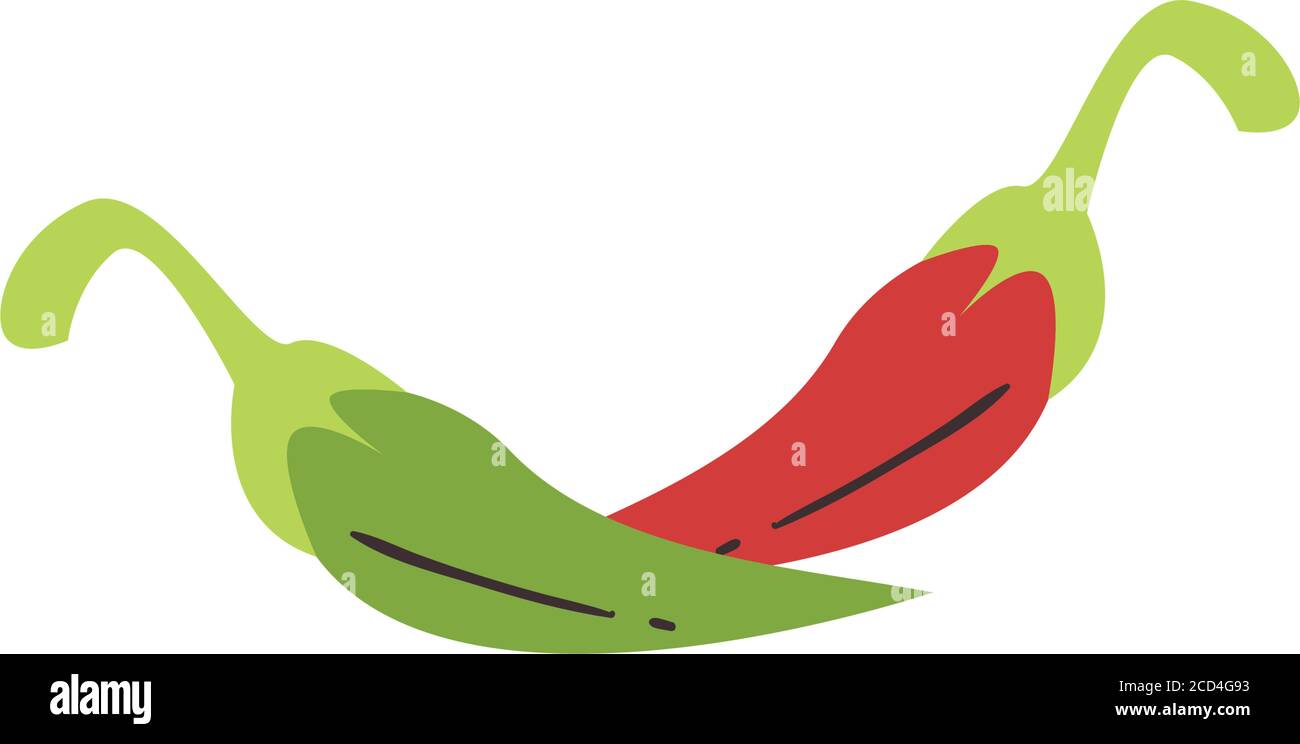 chillis free form style icon design, Vegetable organic food healthy ...
