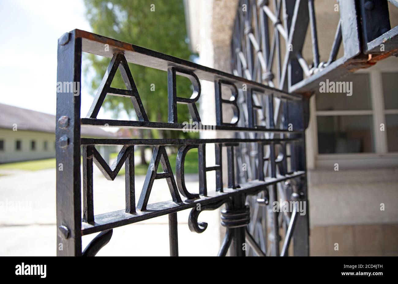 Dachau, Germany on july 13, 2020: Dachau concentration camp entrance ...
