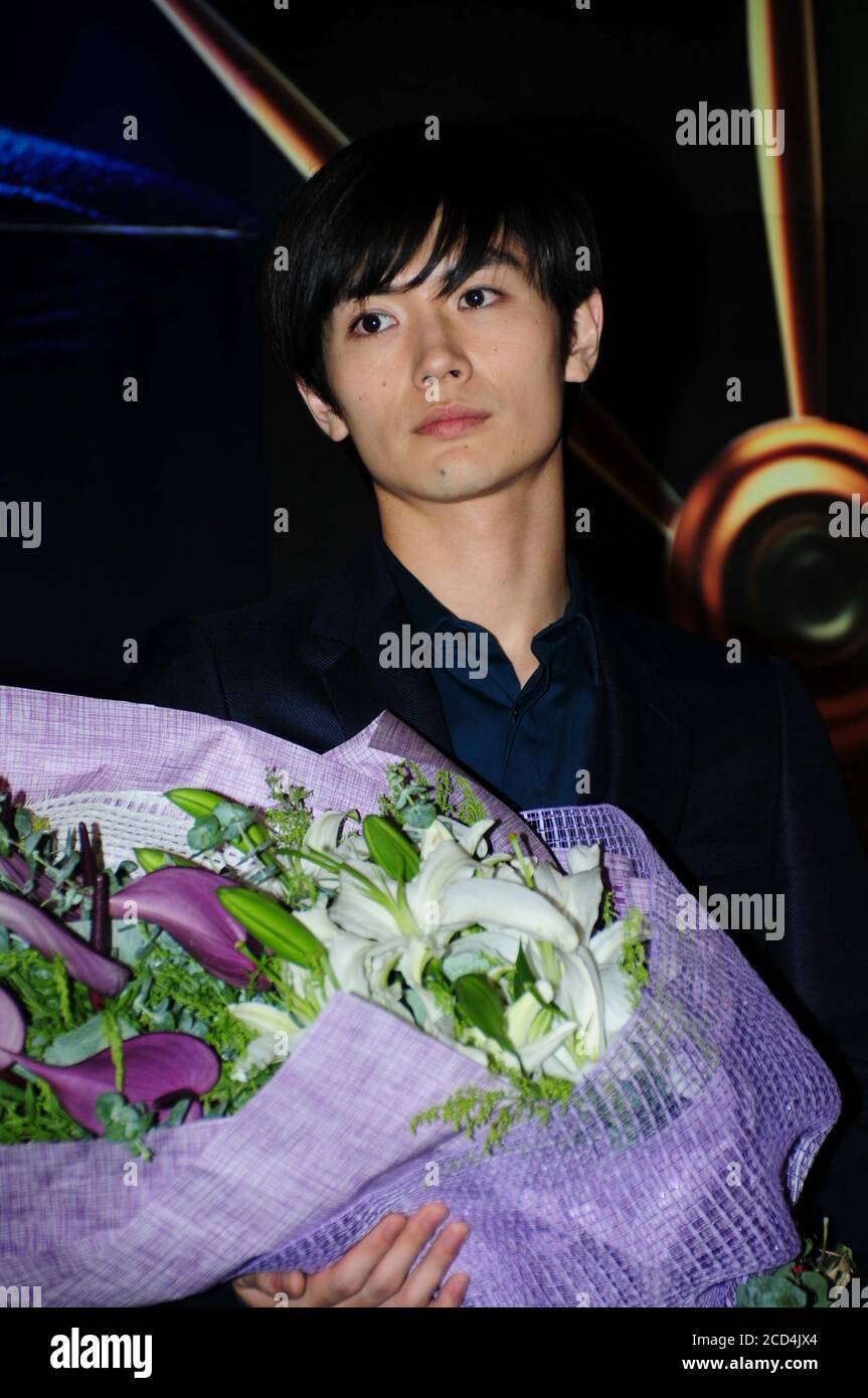 --FILE--Japanese actor and singer Haruma Miura attends the premiere of ...