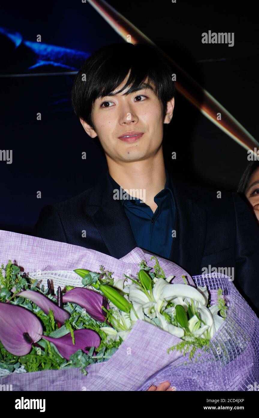 --FILE--Japanese actor and singer Haruma Miura attends the premiere of ...
