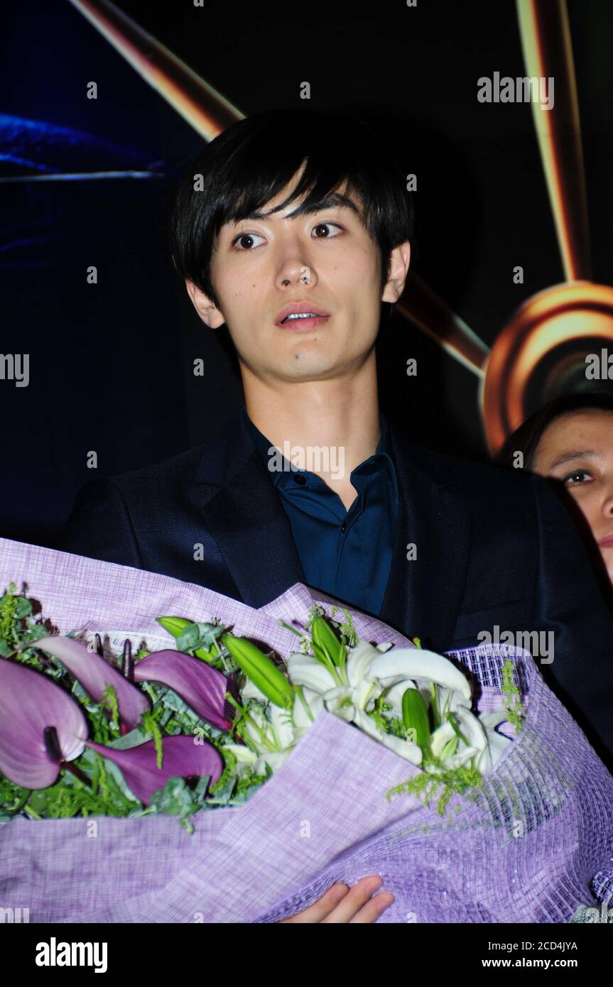 --FILE--Japanese actor and singer Haruma Miura attends the premiere of ...
