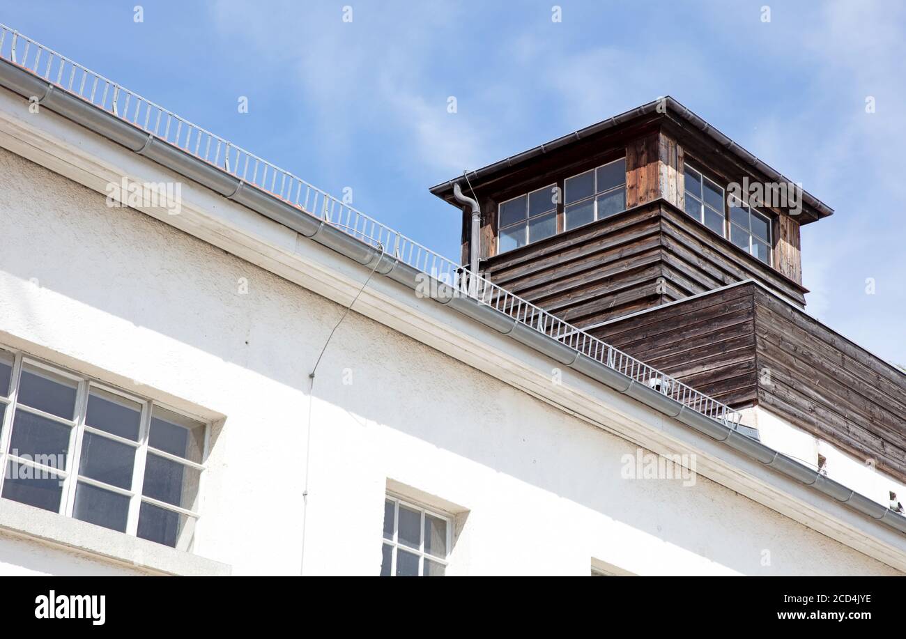Dachau, Germany - July 13, 2020: Entrance in Dachau concentration camp ...