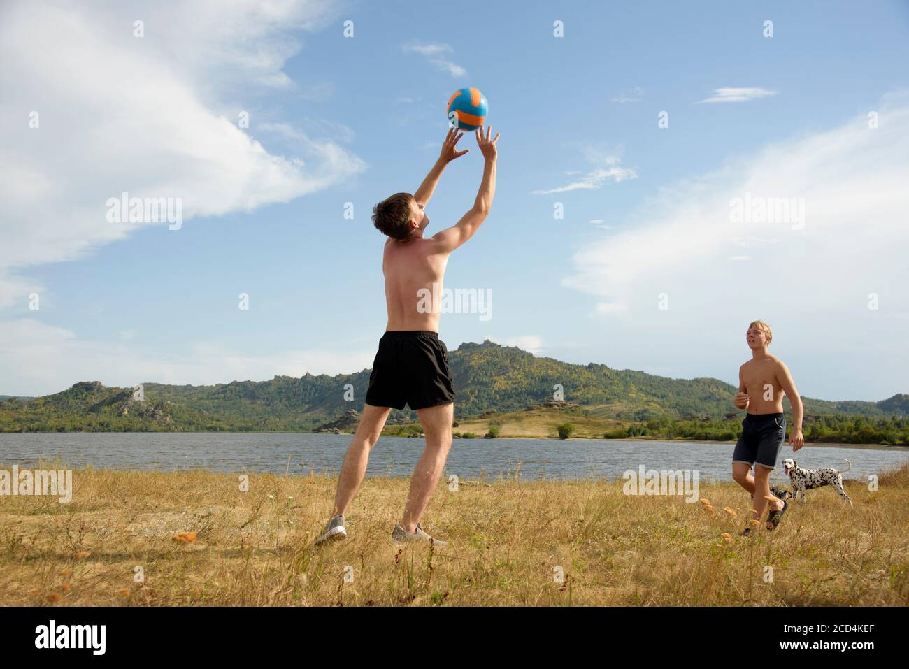 Two guys at beach hi-res stock photography and images - Alamy