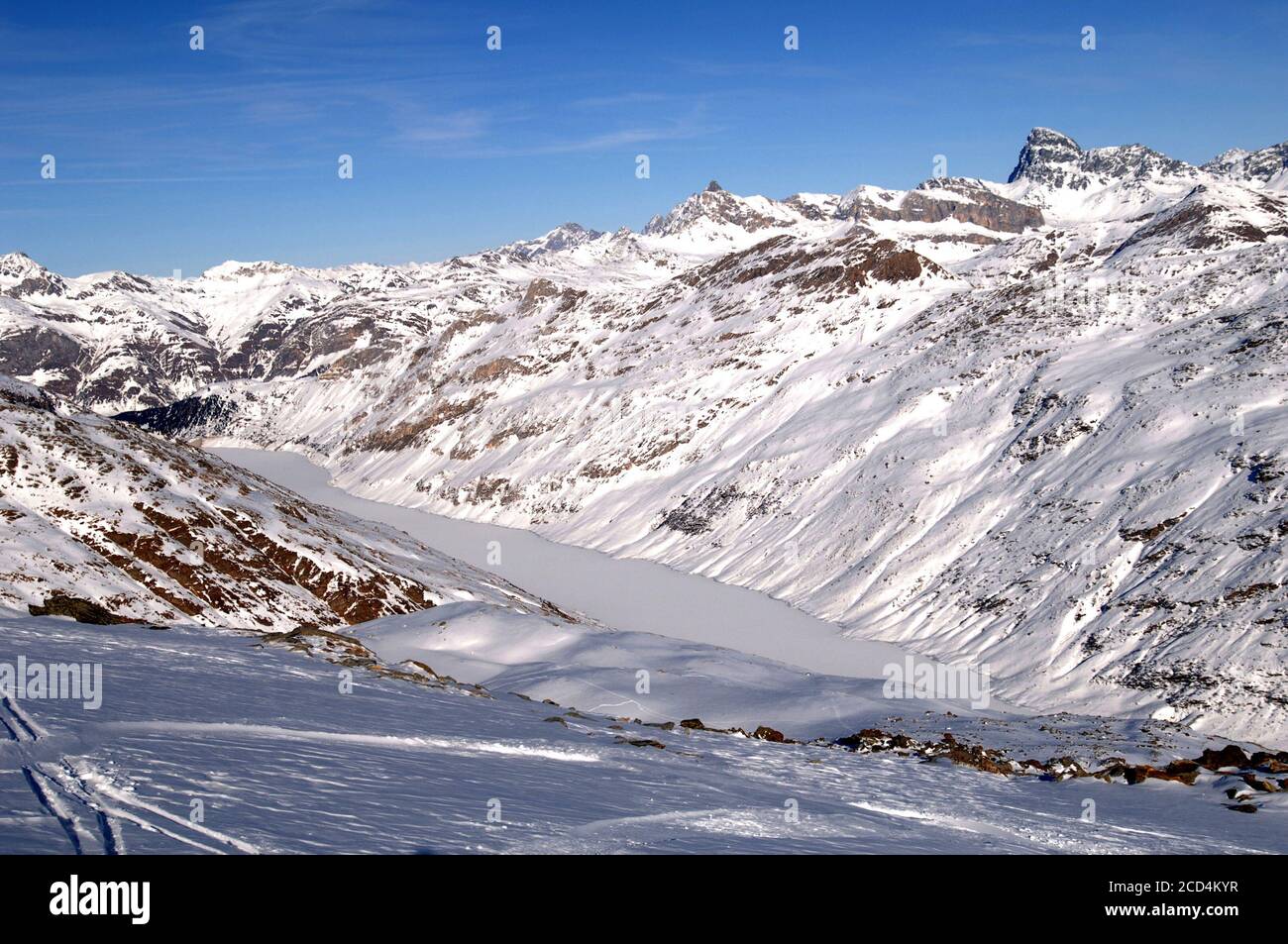 Madesimo, Val Chiavenna (So) 10/02/2007 Val Di Lei ,panoramic frozen ...