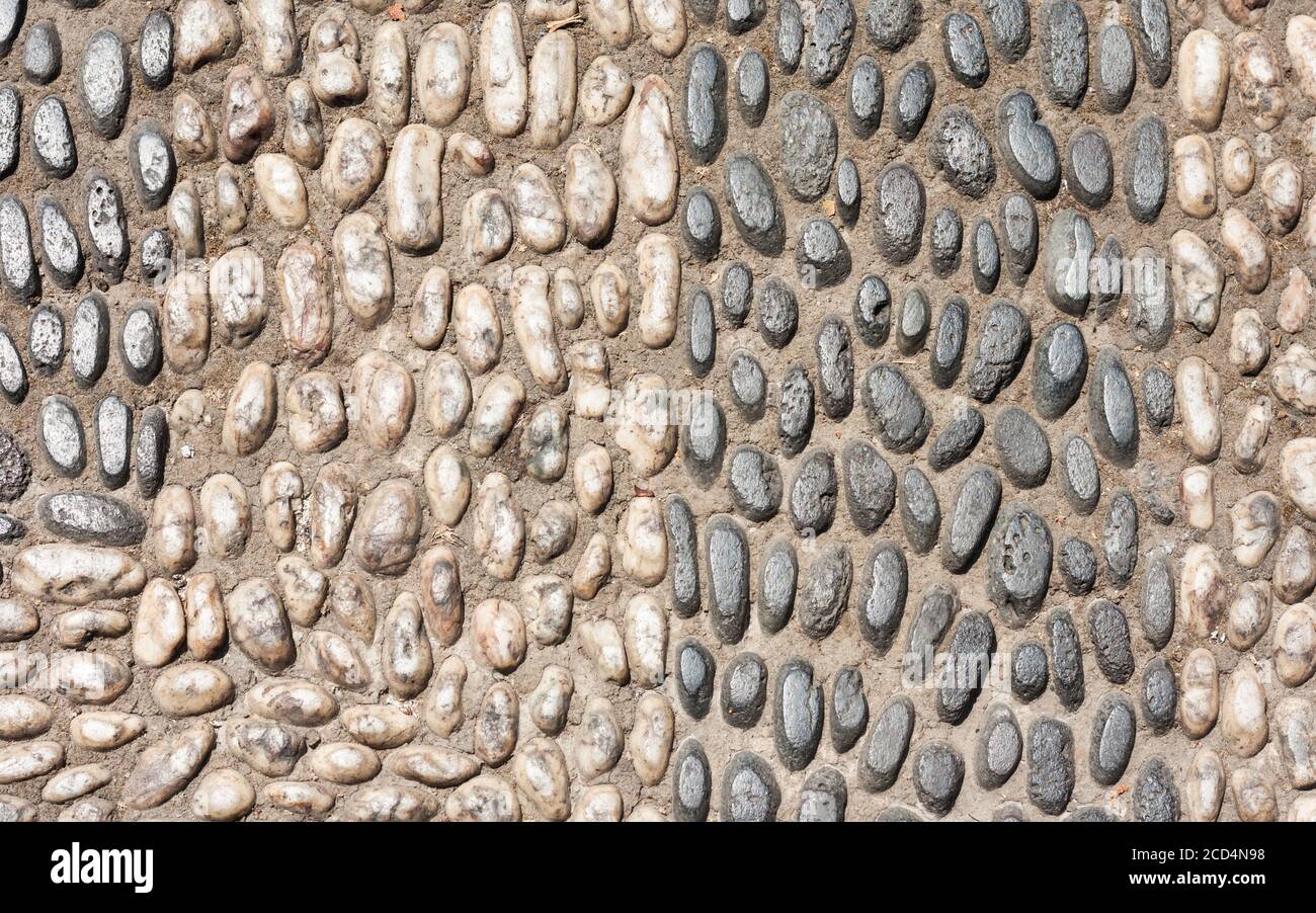 paving stones, antique pavement tiles, granite stone texture Stock ...