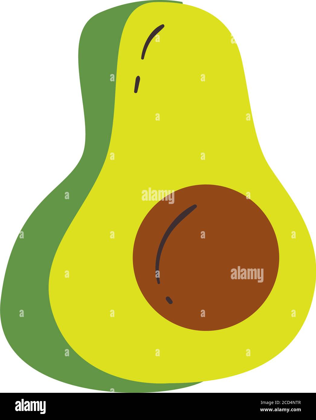 avocado free form style icon design, Fruit healthy organic food sweet ...