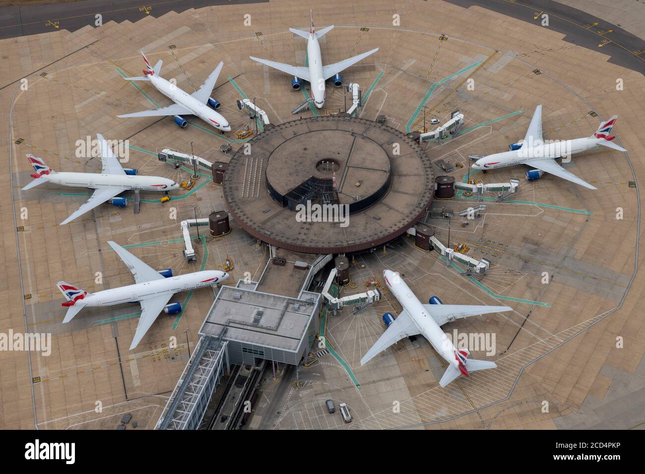 Aerial lgw south terminal hi-res stock photography and images - Alamy