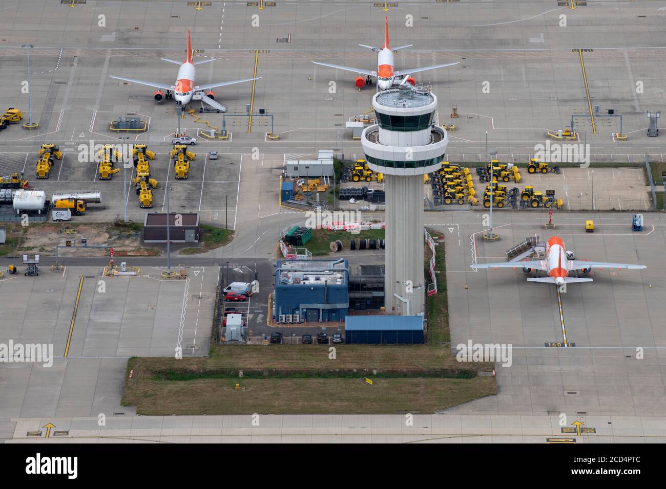 London Gatwick control tower Stock Photo - Alamy