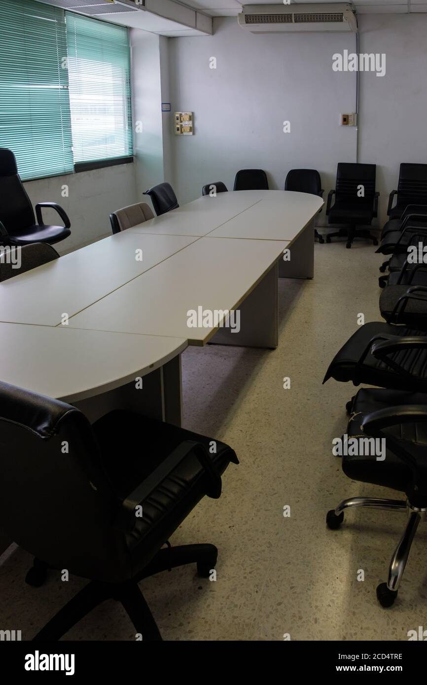 The empty meeting room without the business man after the conference ...