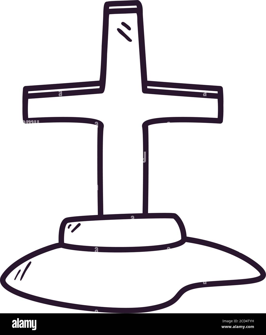 Cross Grave Clipart