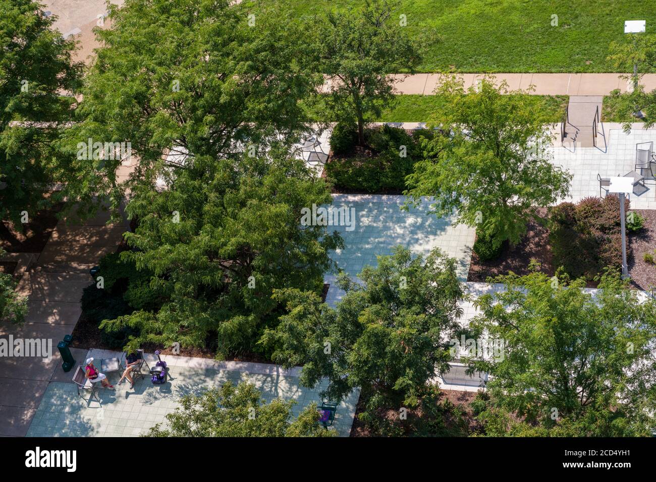 Reston, VA, USA -- August 26, 2020. A summertime aerial photo ...