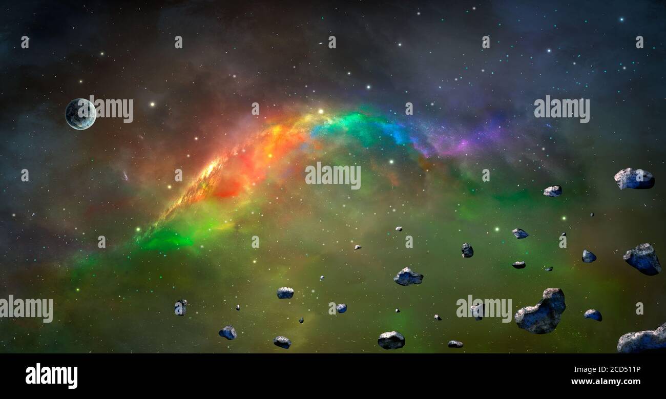 Cool Asteroid Pictures With Colors