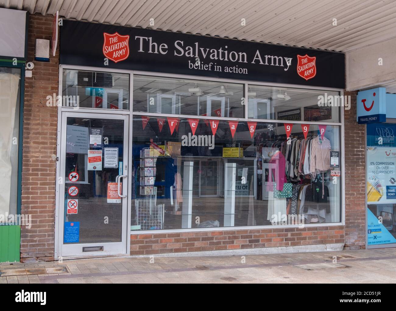 Exterior of Saklvation Army shop in Ormskirk Lancashire June 2020 Stock ...