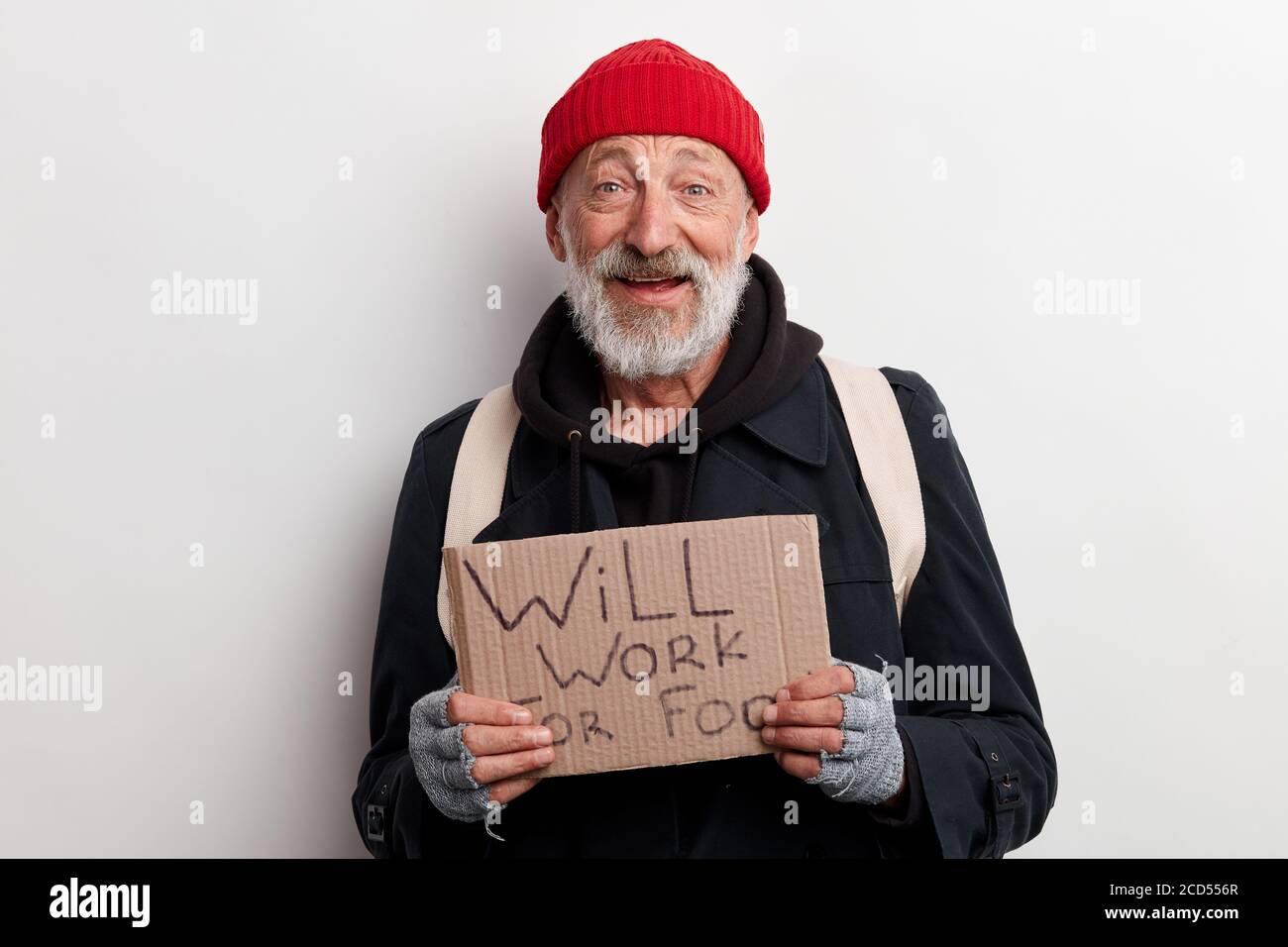 Homeless Holding Sign