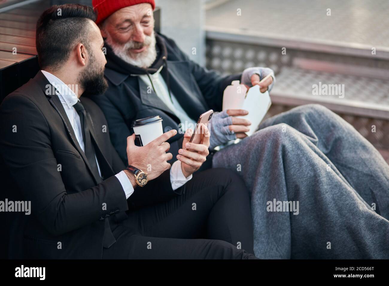 Hairy homeless man hi-res stock photography and images - Alamy