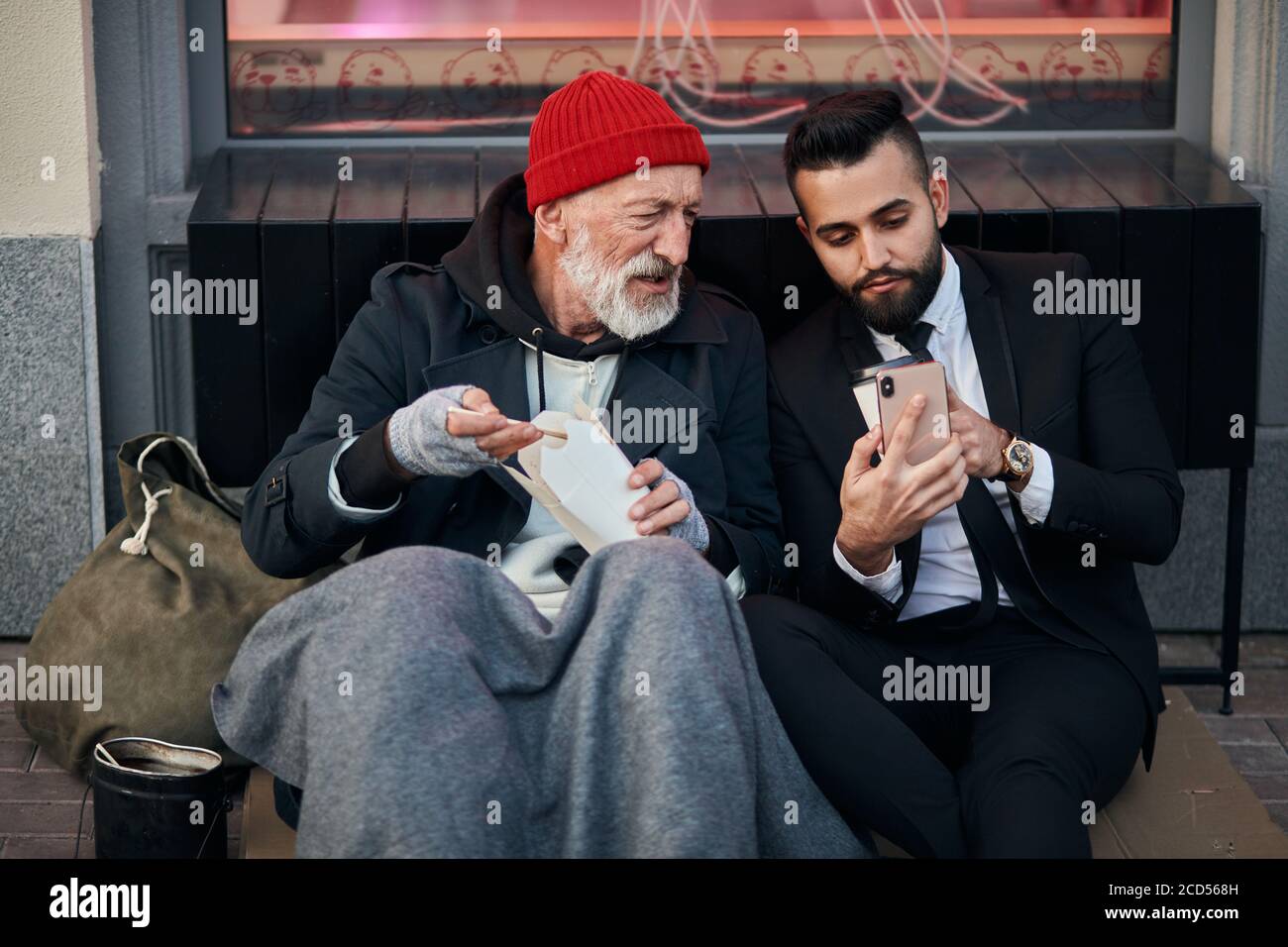 Hairy homeless man hi-res stock photography and images - Alamy