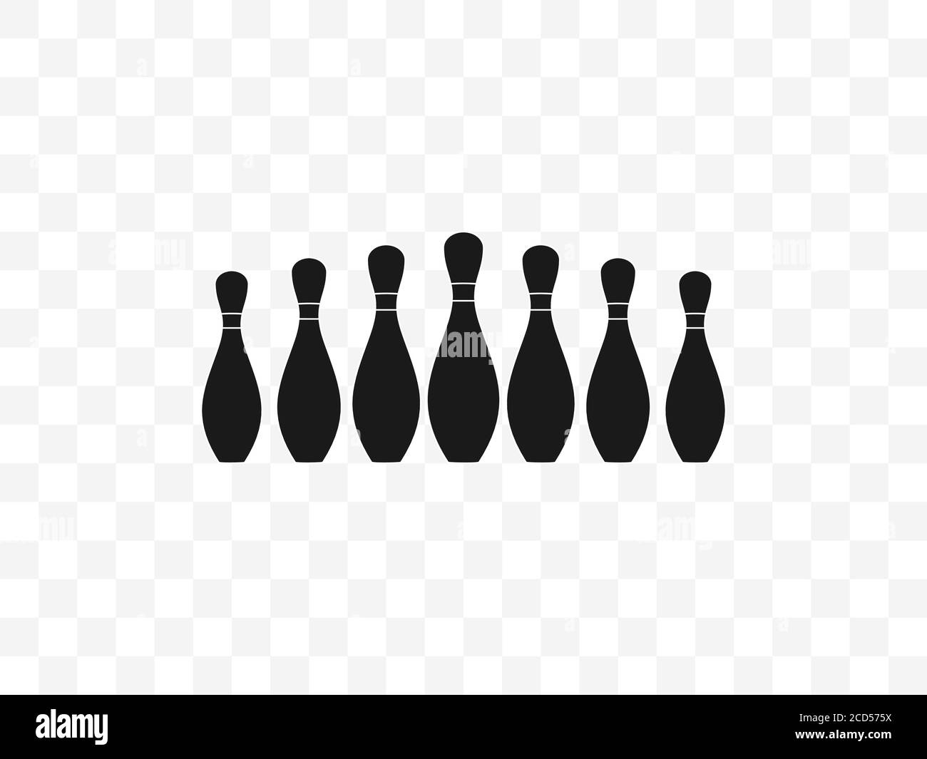 Bowling, game, strike icon. Vector illustration, flat design Stock ...