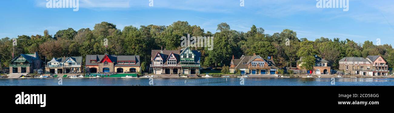 Boathouse Row, Philadelphia, Pennsylvania, USA Stock Photo - Alamy