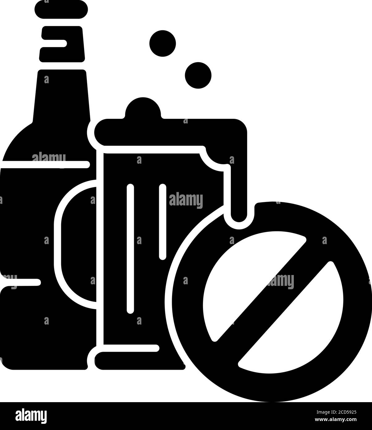 Ban alcohol sign flat Cut Out Stock Images & Pictures - Alamy