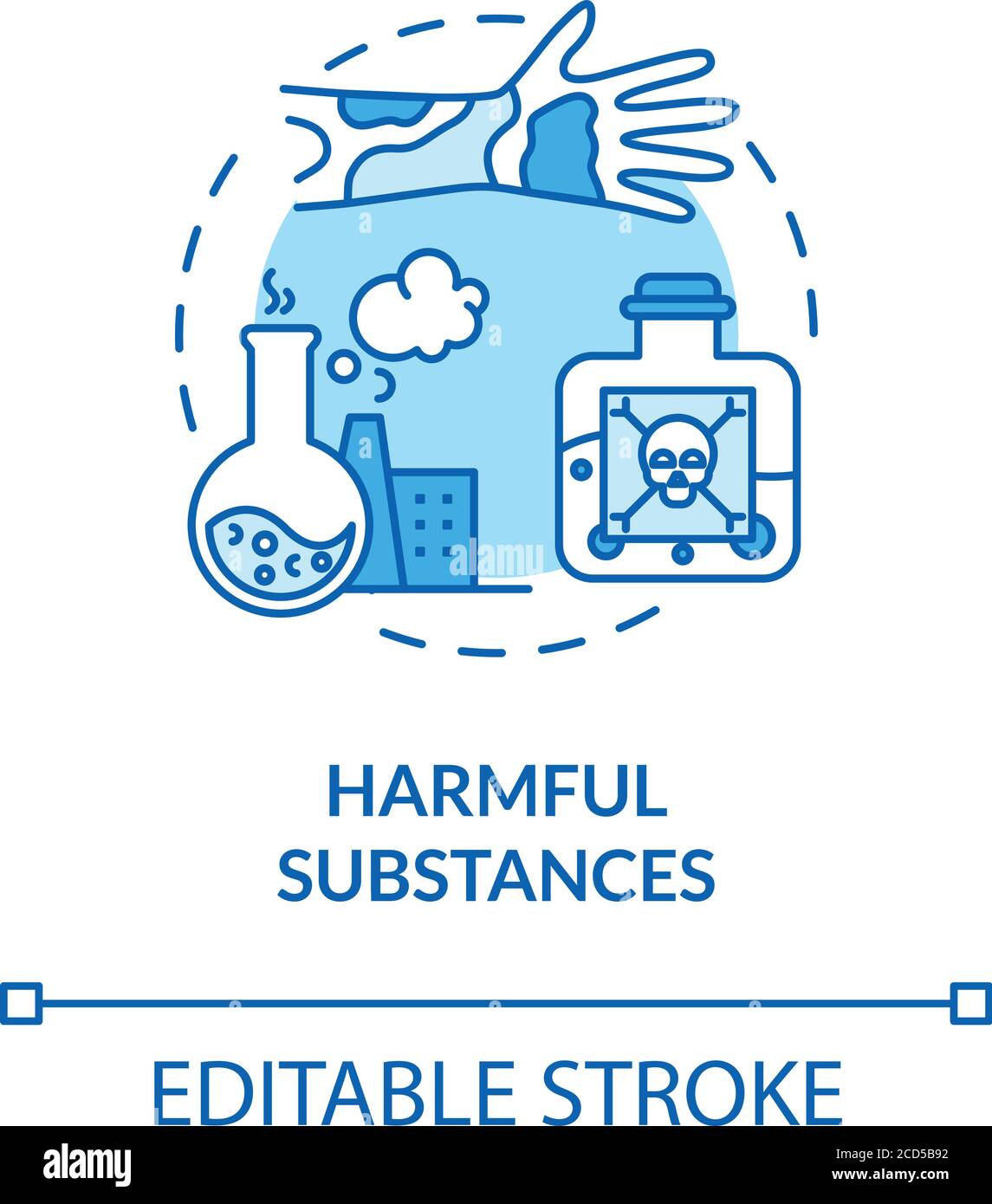Harmful substances concept icon Stock Vector Image & Art - Alamy