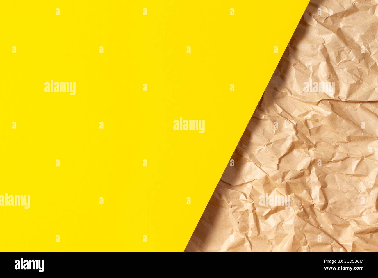 Abstract geometric paper texture background. Blank yellow color paper ...