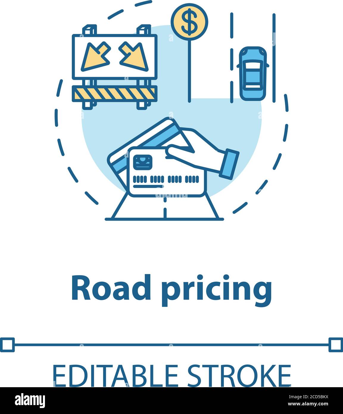 Road pricing concept icon Stock Vector Image & Art - Alamy