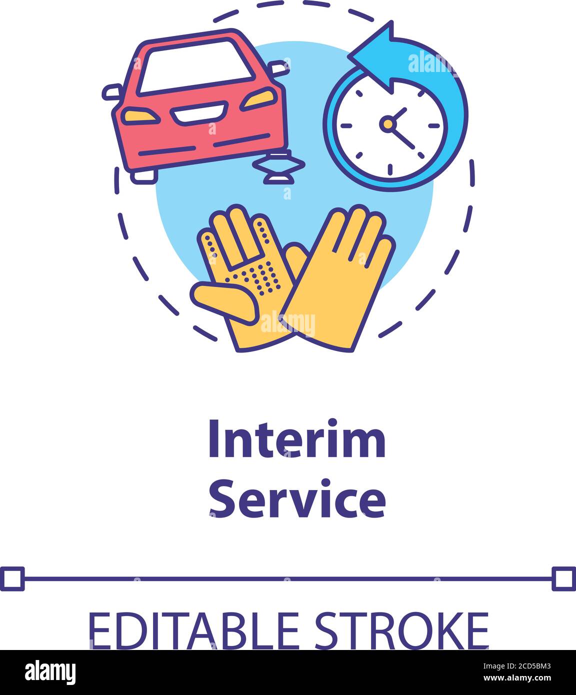 Car maintenance metaphor Stock Vector Images - Alamy