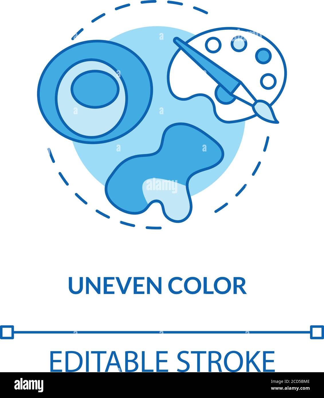 Uneven color concept icon Stock Vector Image & Art - Alamy
