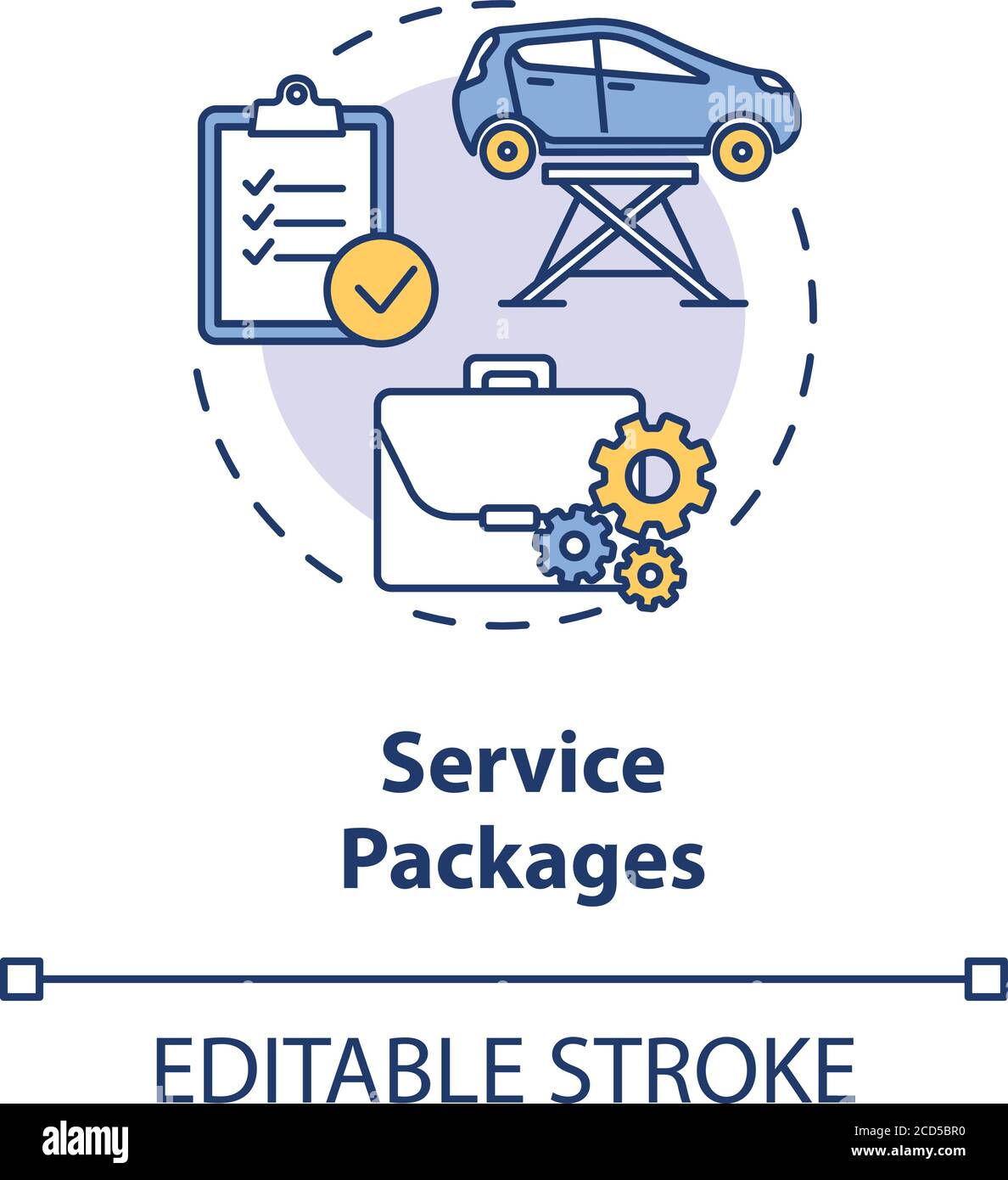 Service packages concept icon Stock Vector Image & Art - Alamy
